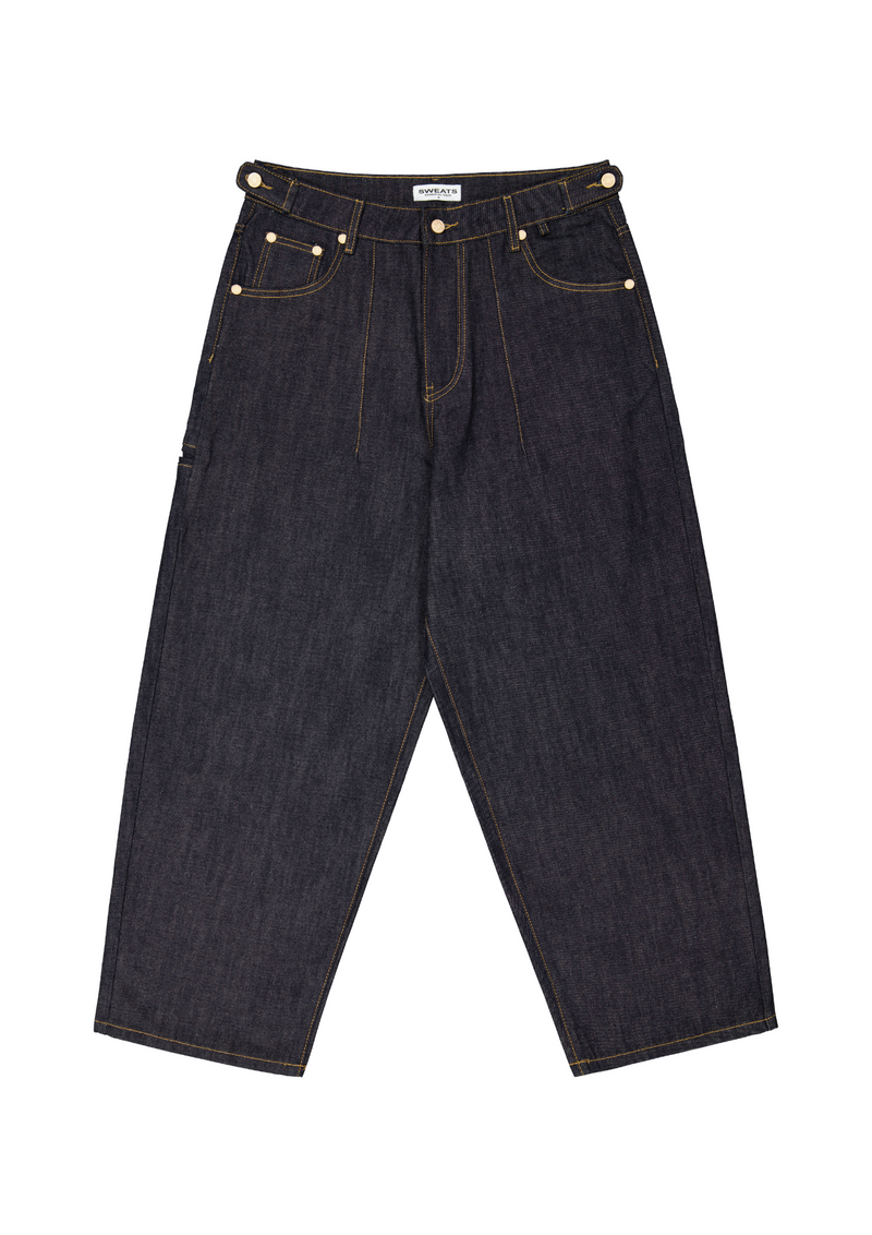 DENIM BAGGY JEANS - INDIGO