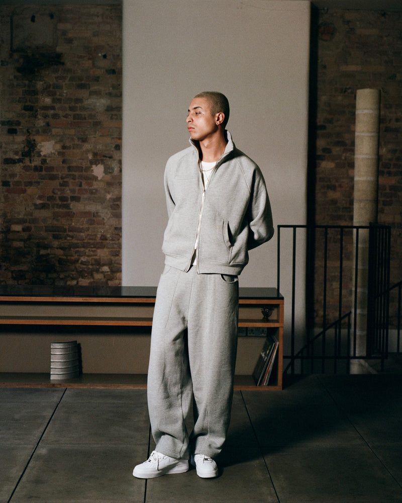 COZY TRACK JACKET - GREY – Sweats UK