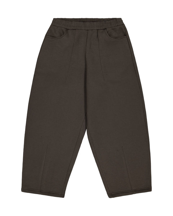 COZY STRAIGHT LEG SWEATS - COFFEE